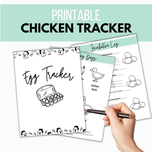 Egg Tracker Printable, Egg Sales Tracker, Egg Production Tracker ...