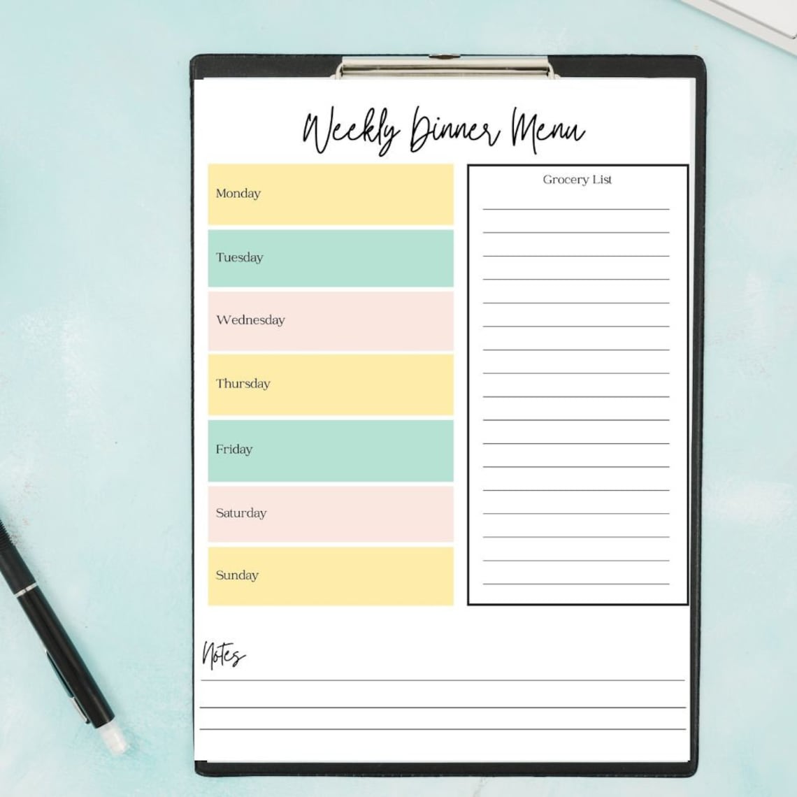 Meal Planner Printable, Weekly Meal Planner, Monthly Meal Planner, Menu ...