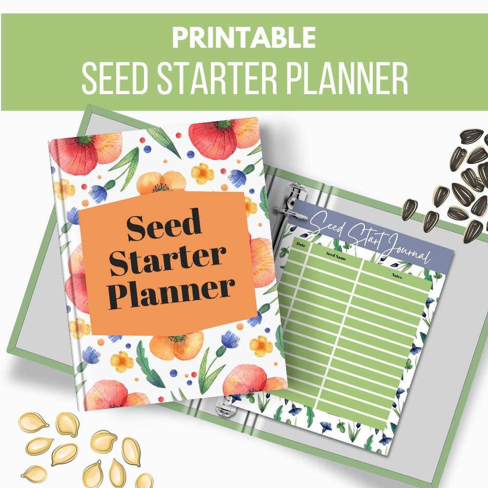 Seed Starter Planner, Garden Journal, Gardening Printable, Printable ...