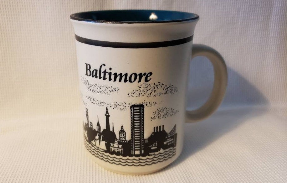 Vintage Baltimore Maryland Travel Souvenir Coffee Mug Cup | Etsy