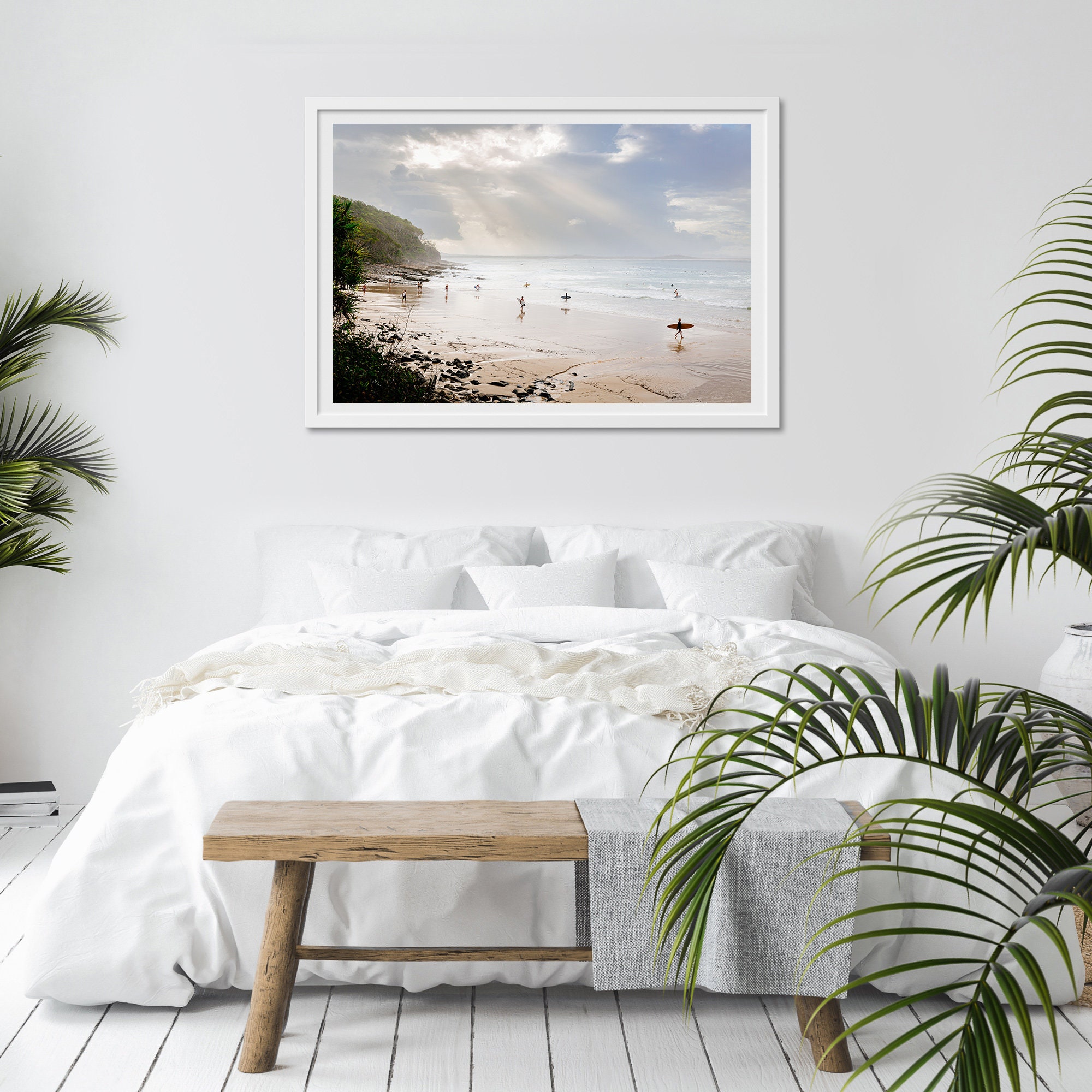 Surfing, Tea Tree, Noosa, National Park, Coastal Photography Print, Sun ...