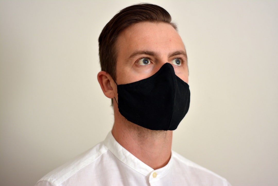 Mens 3 Layer Face Mask Reusable Washable / Protective Face Mask / Nose ...