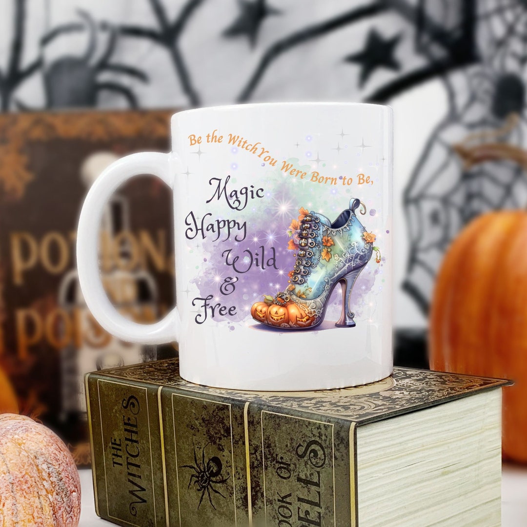 Steampunk Witch Shoe Mug: Halloween Ceramic Coffee Cup 15oz - Etsy