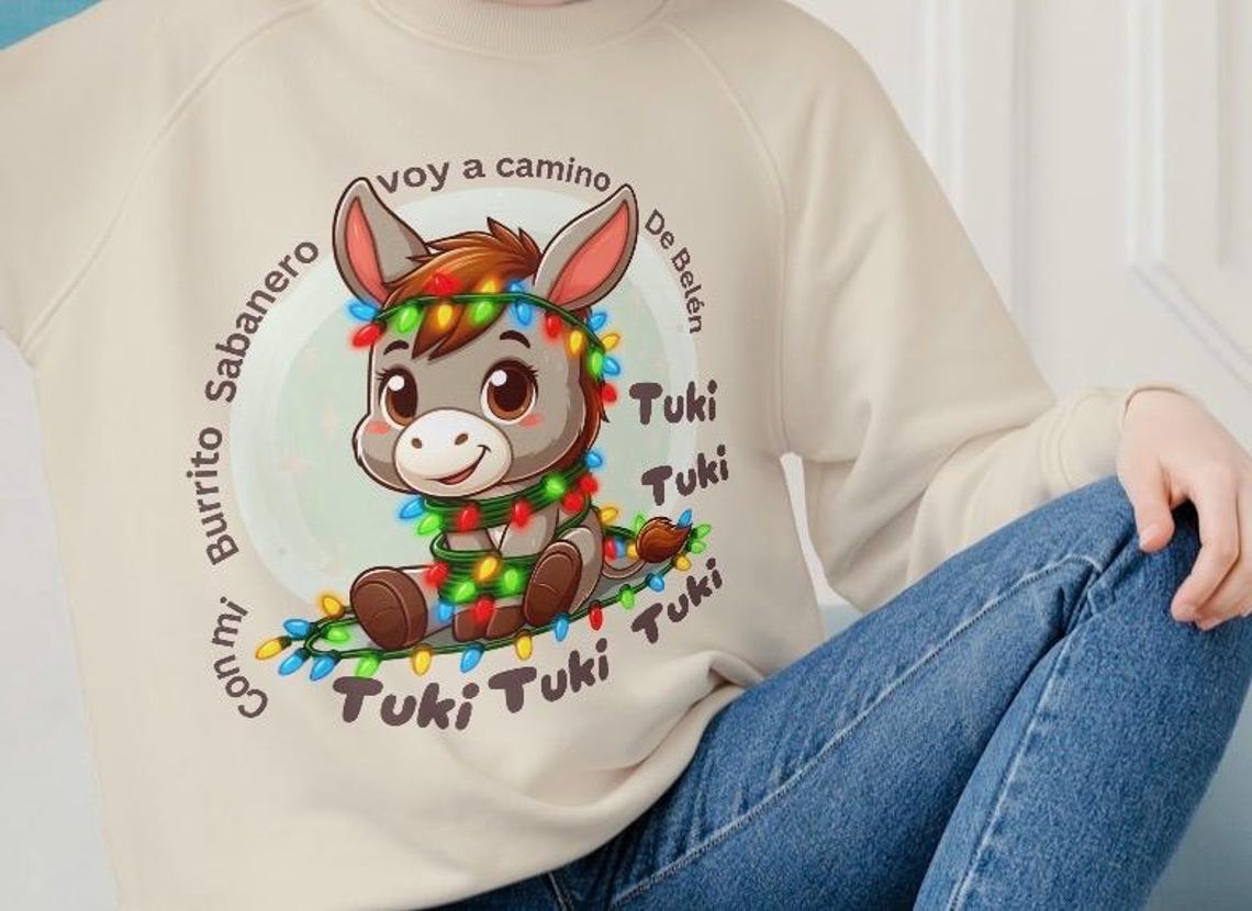 Mi Burrito Sabanero Mexican Png|feliz Navidad Digital Download | Tuki ...