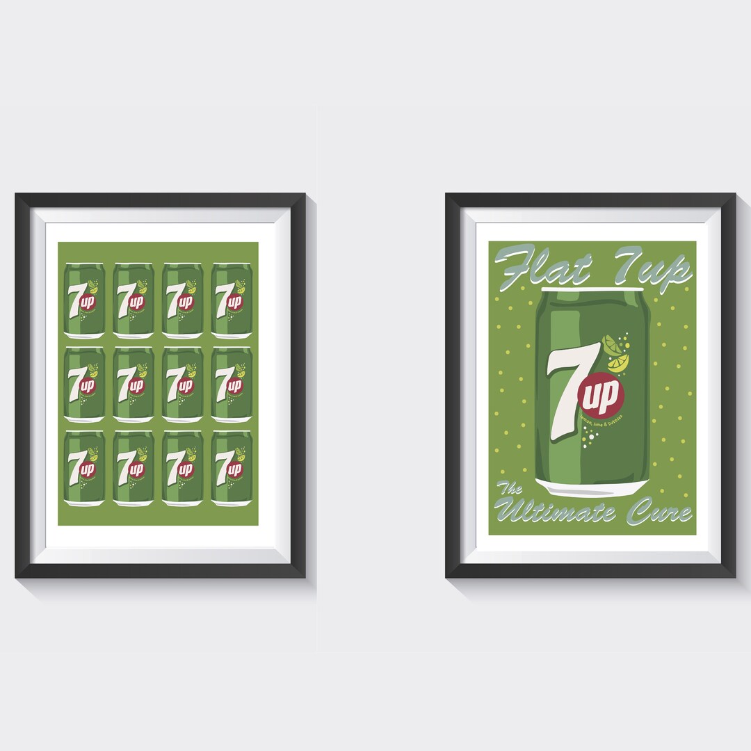 7up /flat 7up A4 Prints - Etsy UK