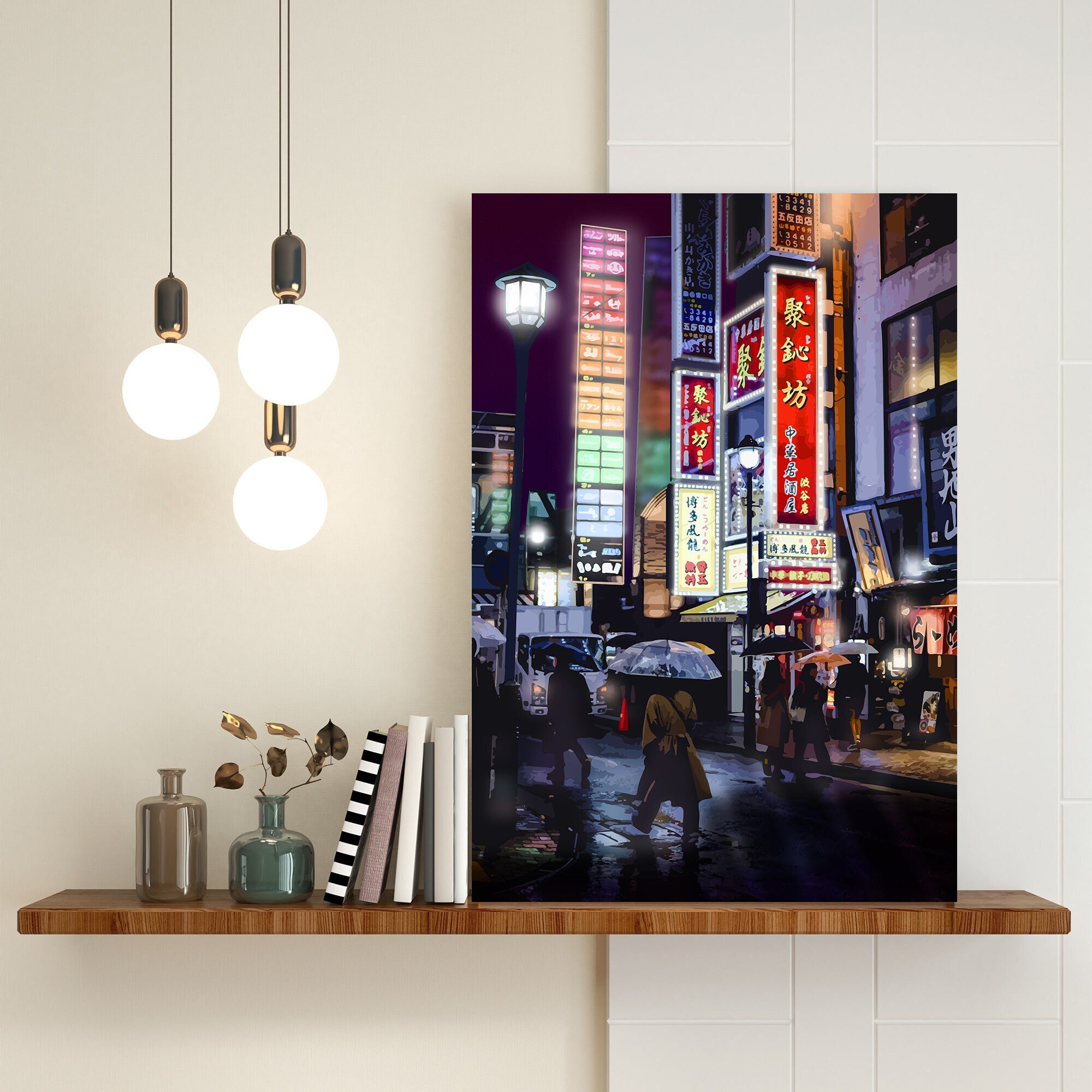 Giclée Prints Japanese Modern Wall Art Decor and Room Decor ANIME ...