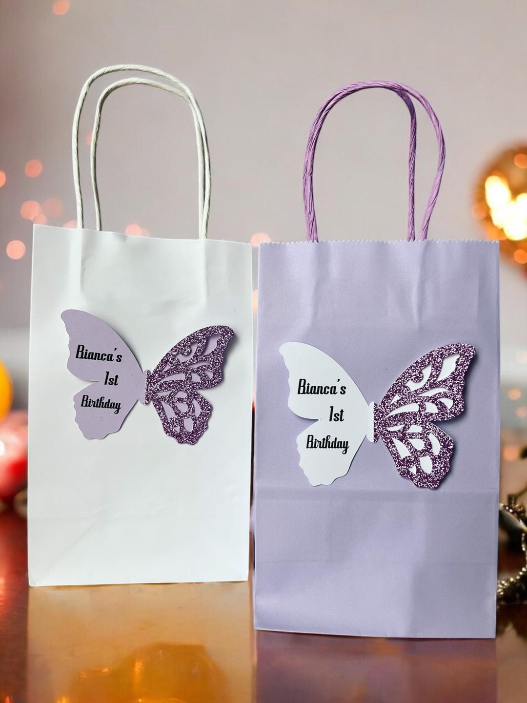 Butterfly Gift Bags Set of 24 Butterfly Favor Bags Party Bags Butterfly ...