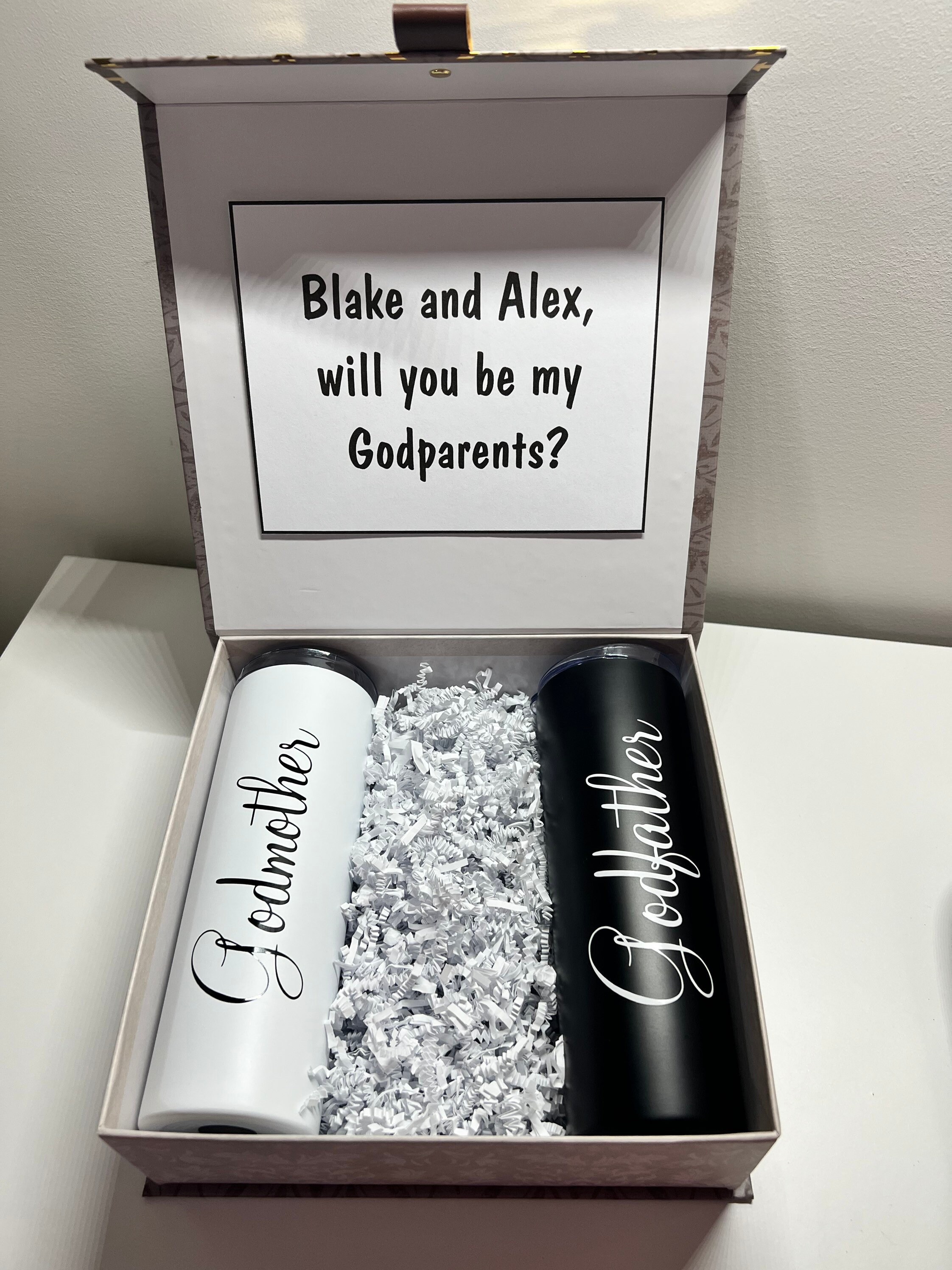 Godparents Proposal Box // Godmother // Godfather | Etsy