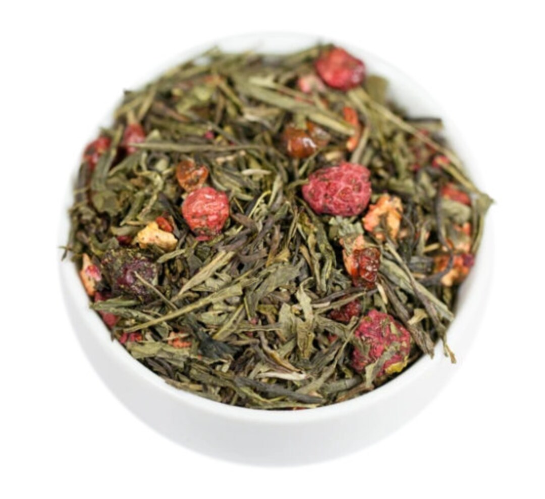 Strawberry Fruity Green Tea Loose Leaf Green Tea With Antioxidants ...