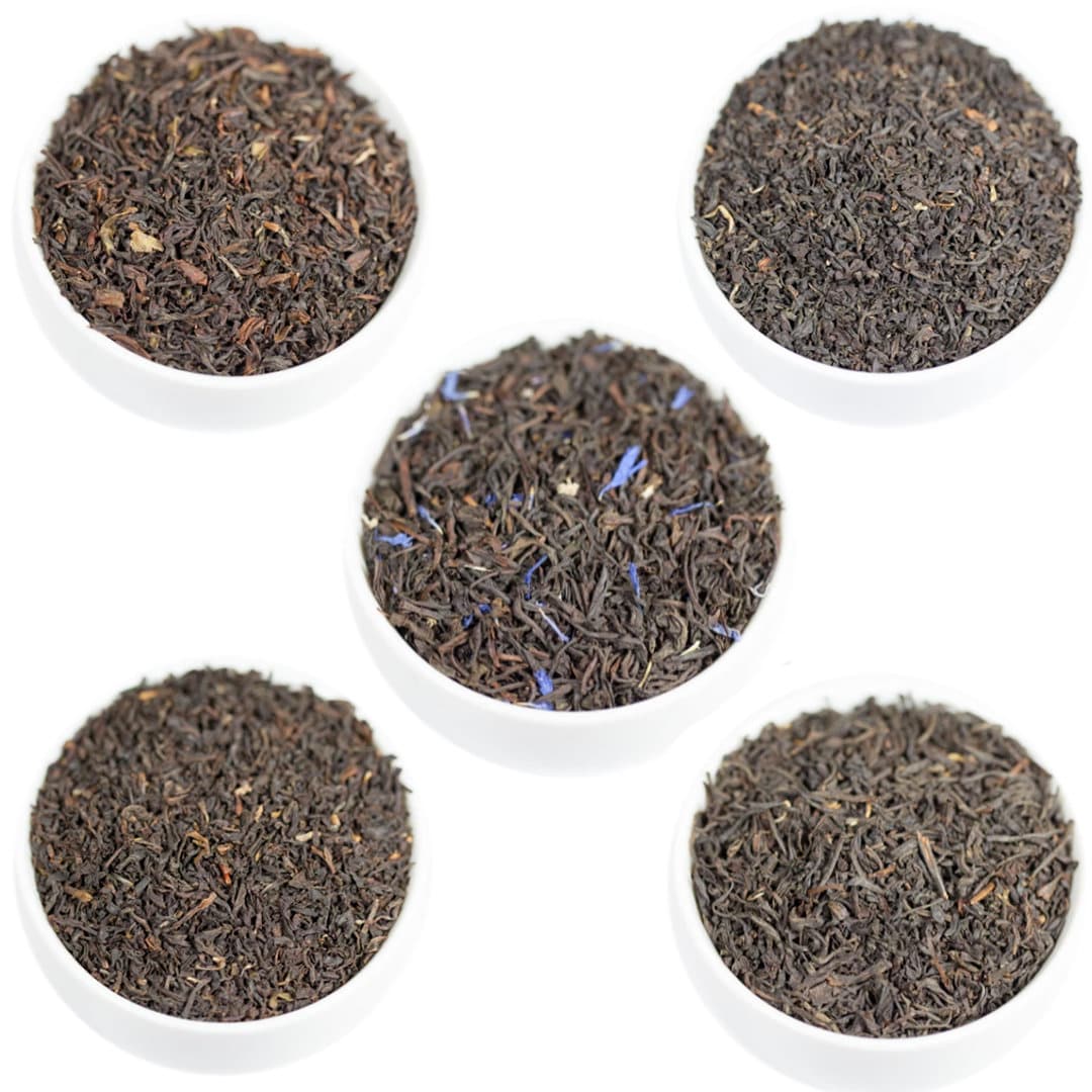 Black Tea Sampler Pack 5 Loose Leaf Black Teas With Caffeine Perfect ...