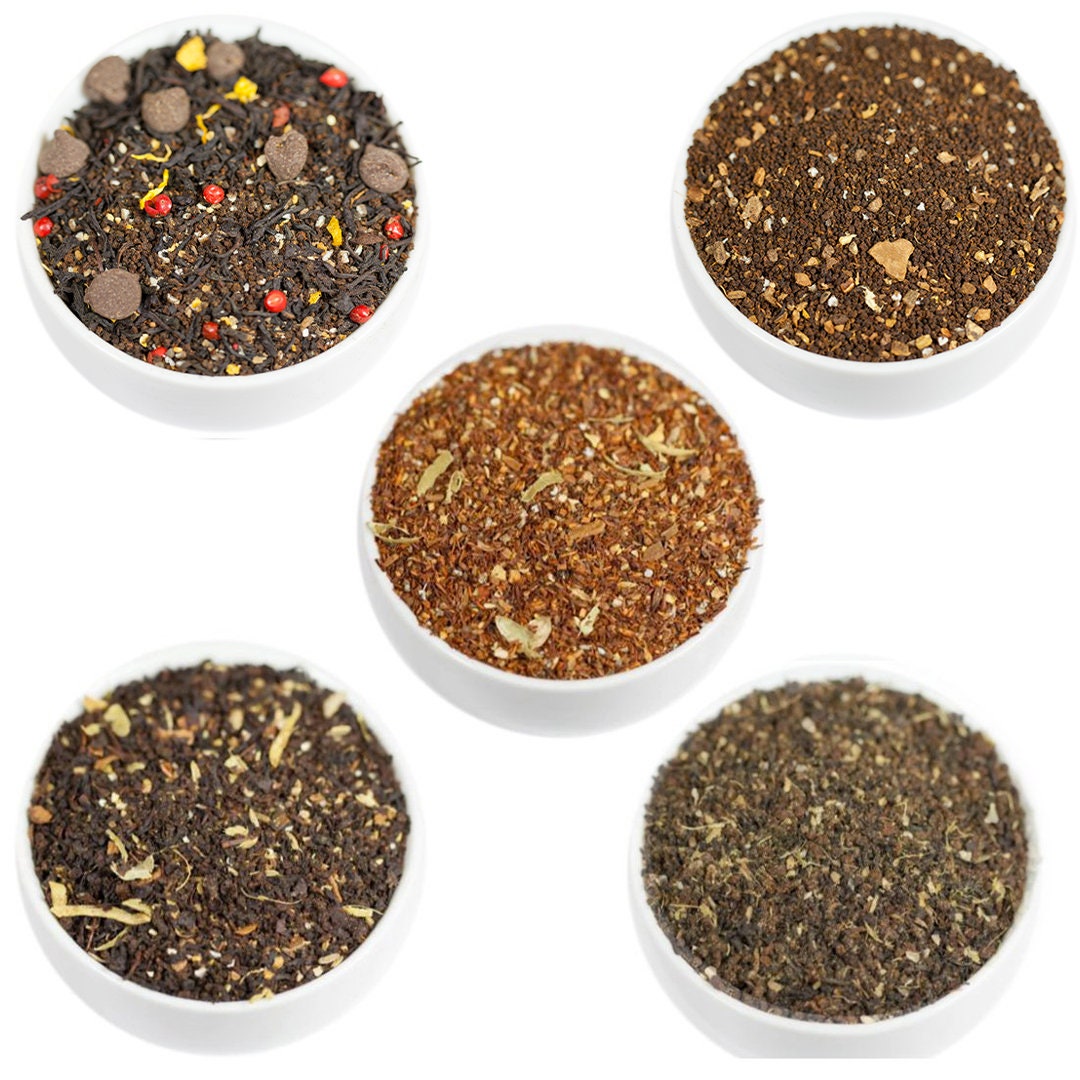 Chai Tea Sampler Pack 5 Loose Leaf Tea Flavors, Unsweetened, Dairy-free ...