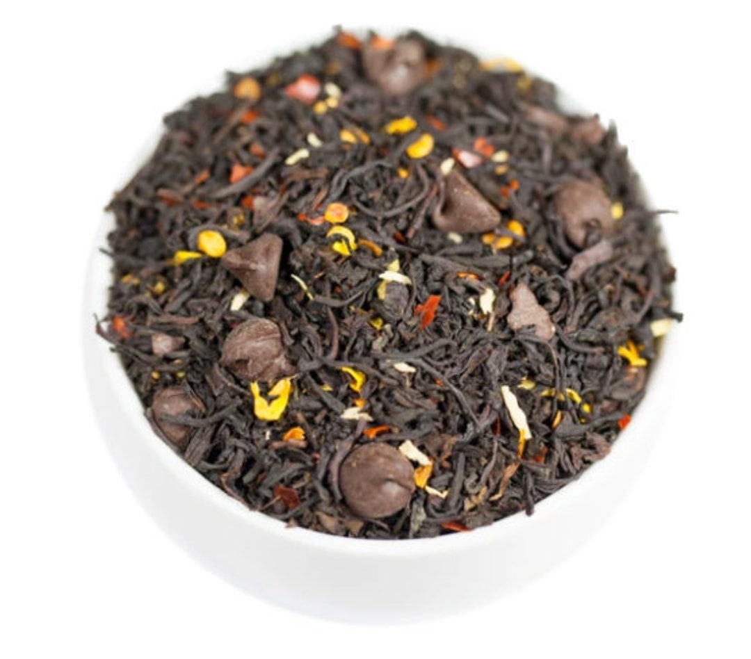 Hot Chili Chocolate Black Tea, Premium Loose Leaf Black Tea, Spicy Tea ...