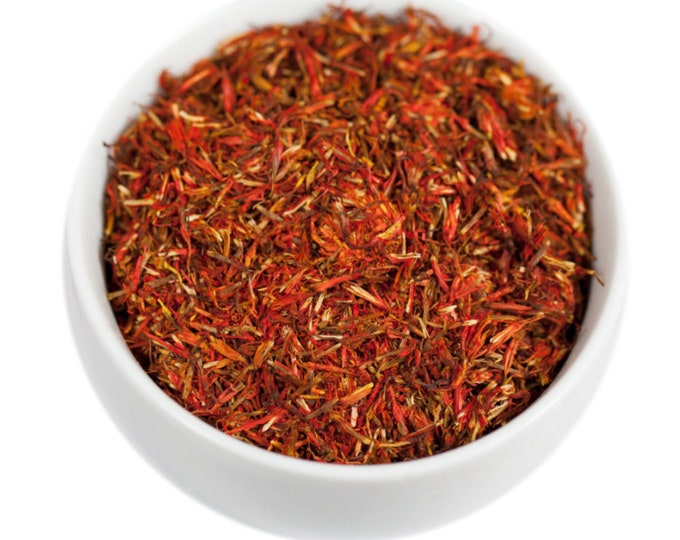 Bunch of Safflower, Dried Safflower, Orange Dried Decor, Orange Flowers ...