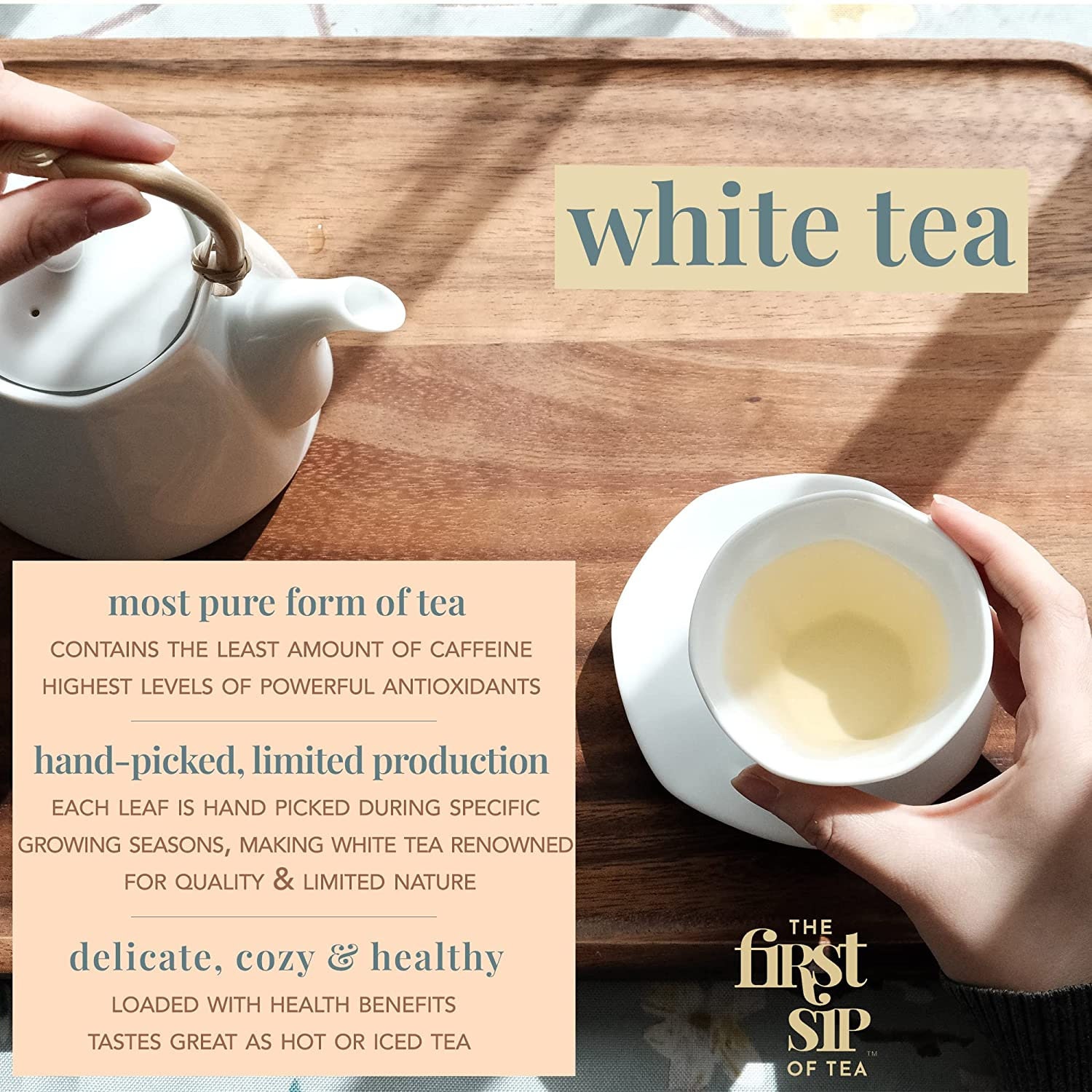Vanilla Coconut White Tea, Loose Leaf Pai Mu Dan White Tea With Low ...