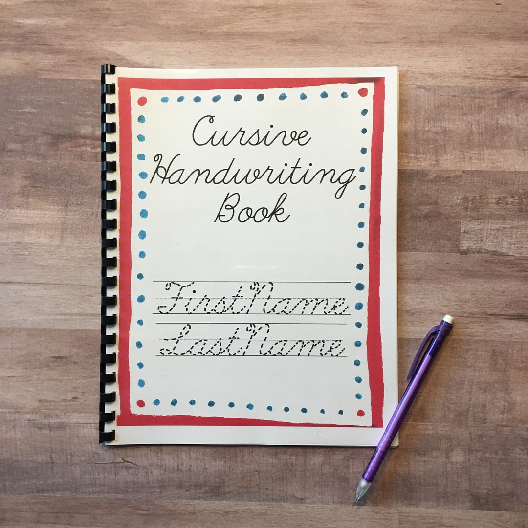 Cursive Handwriting Book - Etsy