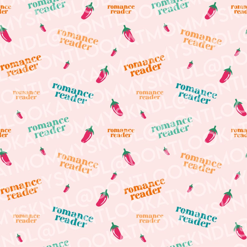 Spicy Romance Reader Seamless Pattern - Etsy