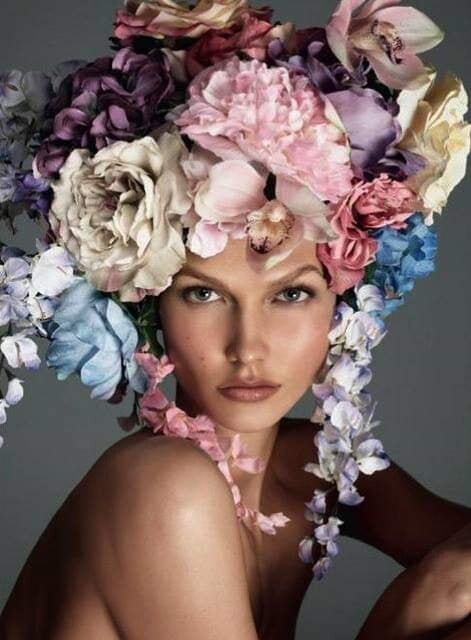 Silk Flower Headdress - Etsy