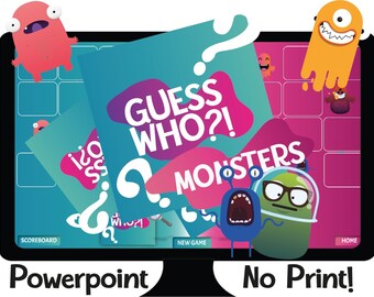 Guess Who Animals Interactive and Animated Powerpoint Game | Etsy