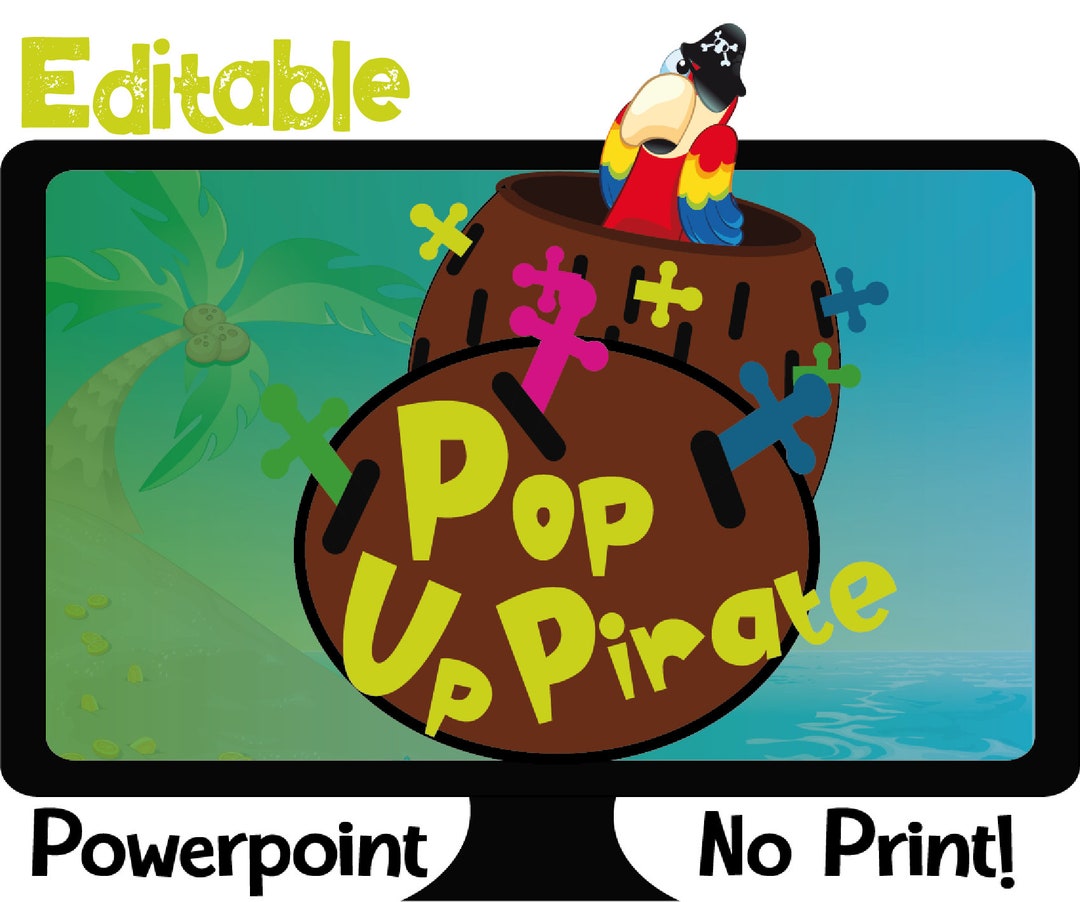 EDITABLE Pop up Pirate Interactive Reward Chance Powerpoint ...