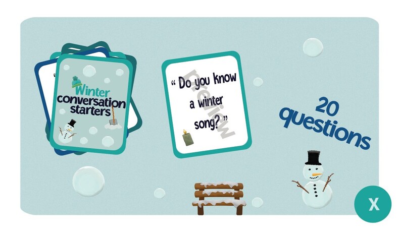 Winter Conversation Starters Interactive Powerpoint - Etsy