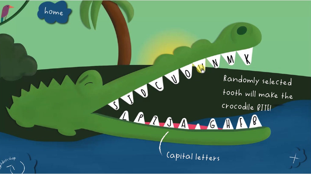 ALPHABET Crocodile Dentist Interactive Powerpoint Game Letters and ...