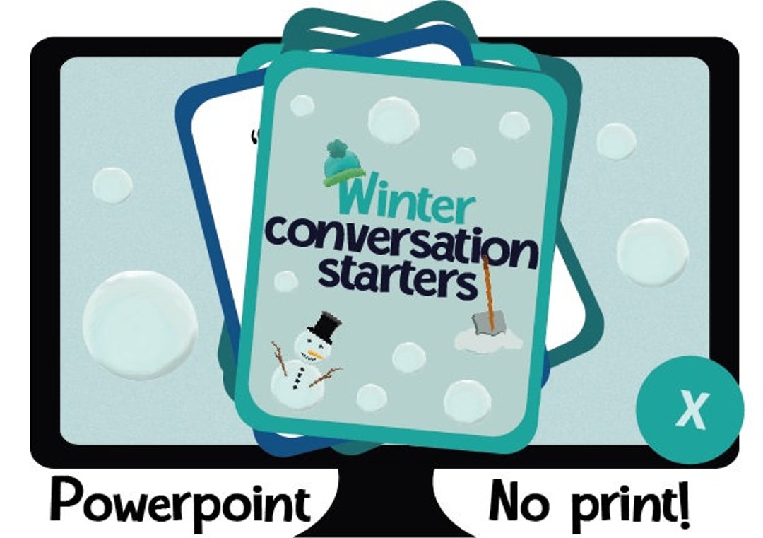 Winter Conversation Starters Interactive Powerpoint Presentation With ...
