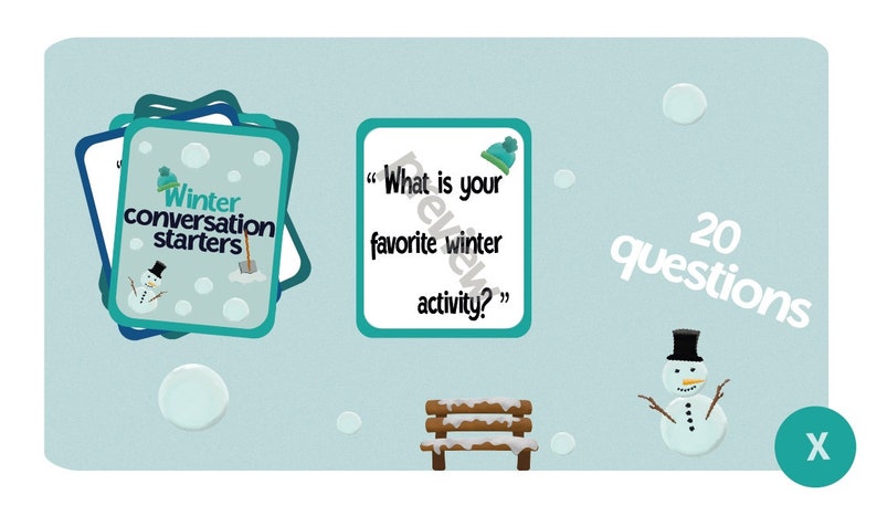 Winter Conversation Starters Interactive Powerpoint Presentation With ...