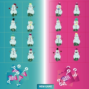 Guess Who Snowman, Interactive and Animated Virtual Powerpoint Winter ...
