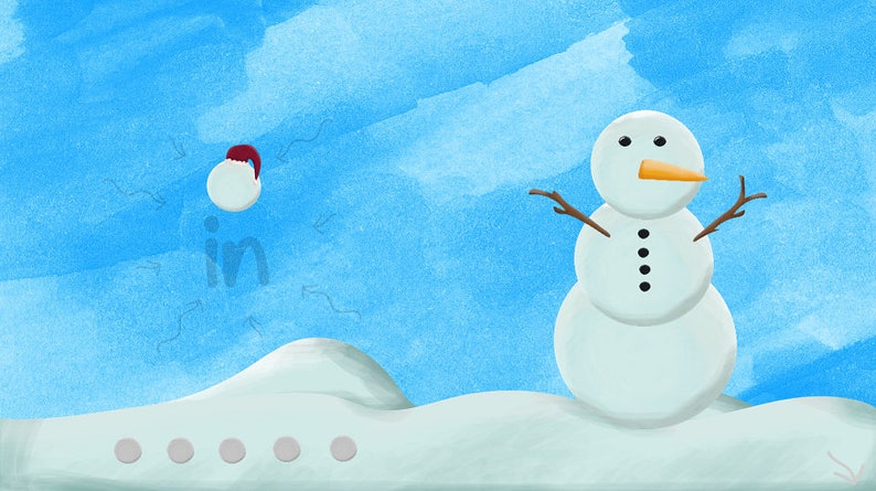 Digital Animated Mindfulness for Kids Winter Snowman Breathing ...