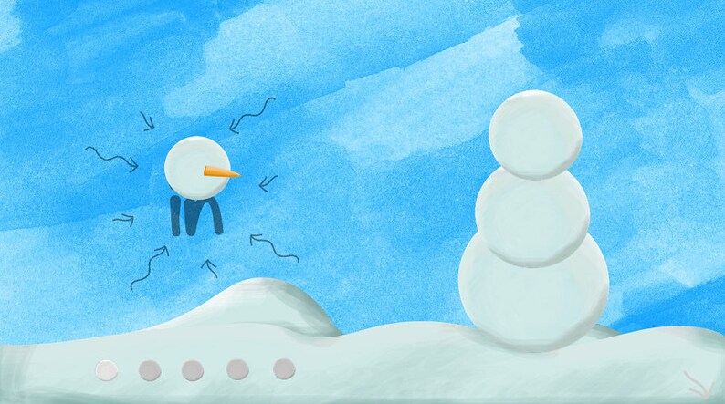 Digital Animated Mindfulness for Kids Winter Snowman Breathing ...