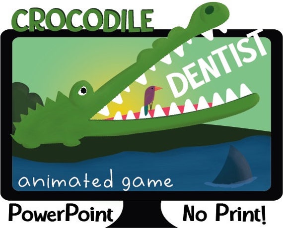 Crocodile Dentist Interactive Powerpoint Reward Game Game of | Etsy