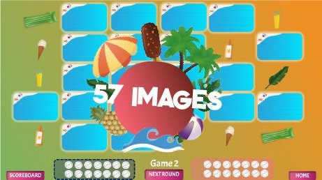 Summer Memory Interactive Powerpoint Game, Distance Learning, Stay Home ...