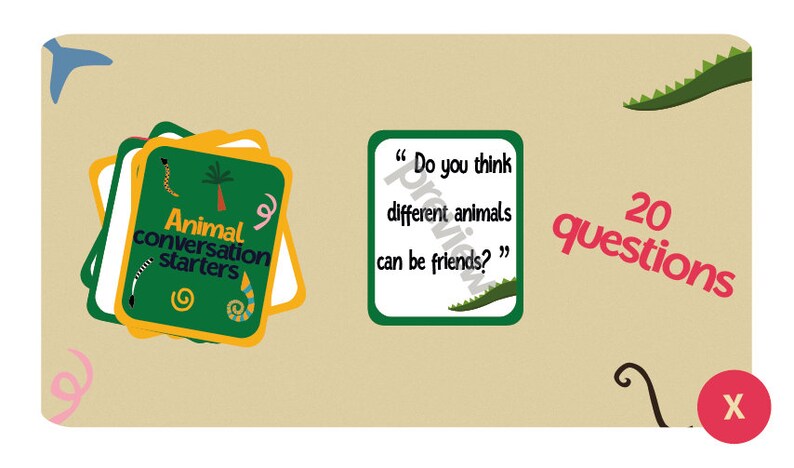 Animal Conversation Starters Interactive Powerpoint Presentation With ...