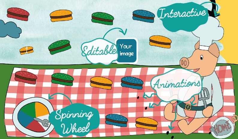 EDITABLE Pop the Pig! Interactive Powerpoint Game, Animated Popping Pig ...