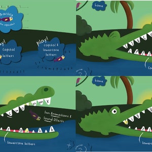ALPHABET Crocodile Dentist Interactive Powerpoint Game Letters and ...