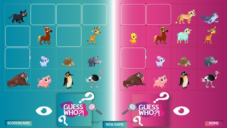 5 in 1 Guess Who, Interactive and Animated Powerpoint Game, Digital ...
