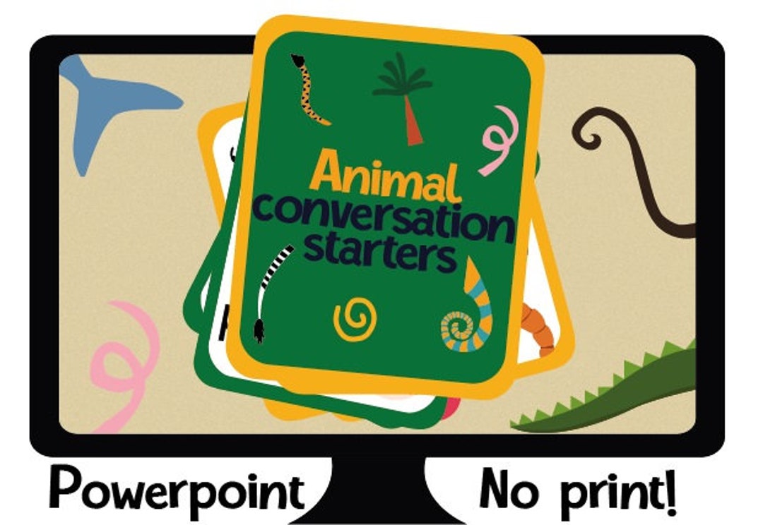 Animal Conversation Starters Interactive Powerpoint - Etsy Nederland