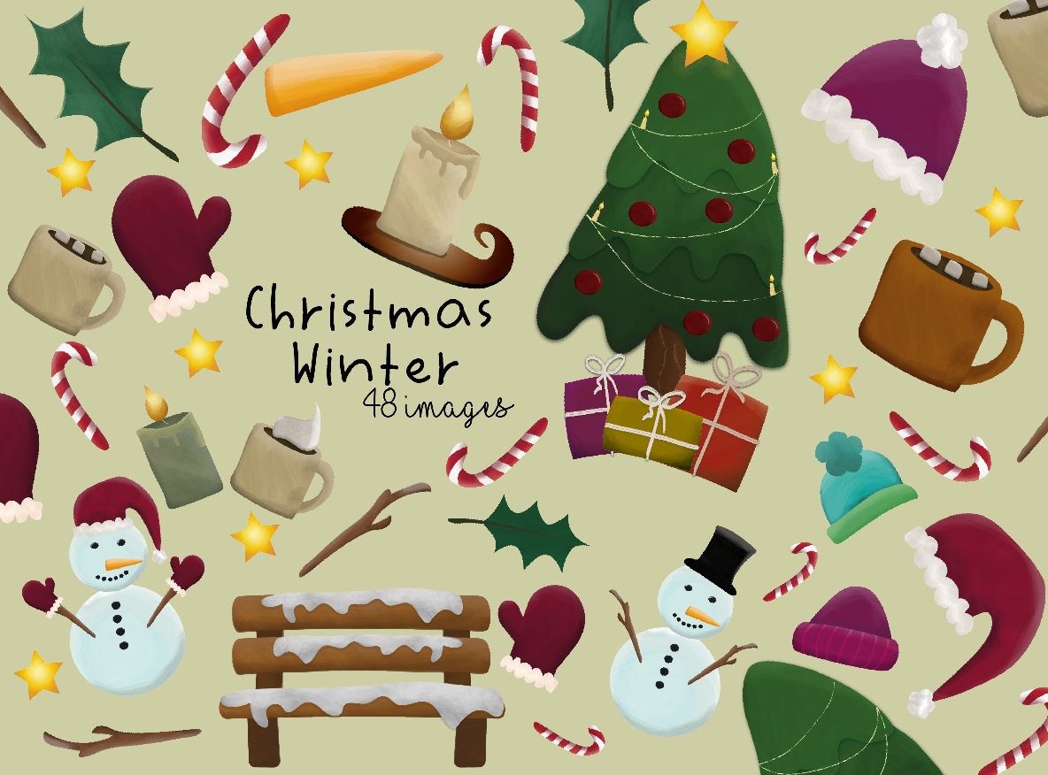 December Holiday Clip Art Free