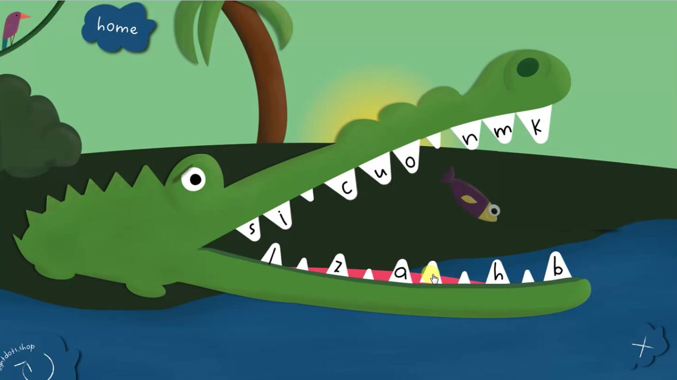 ALPHABET Crocodile Dentist Interactive Powerpoint Game Letters and ...