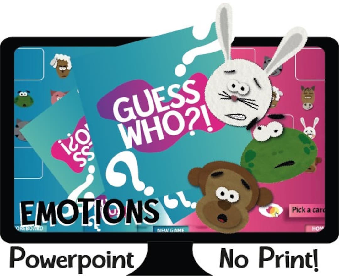 Guess Who Emotions & Feelings, Interactive and Animated Powerpoint Game ...