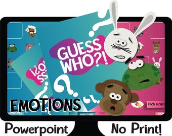 Guess Who Animals Interactive and Animated Powerpoint Game | Etsy