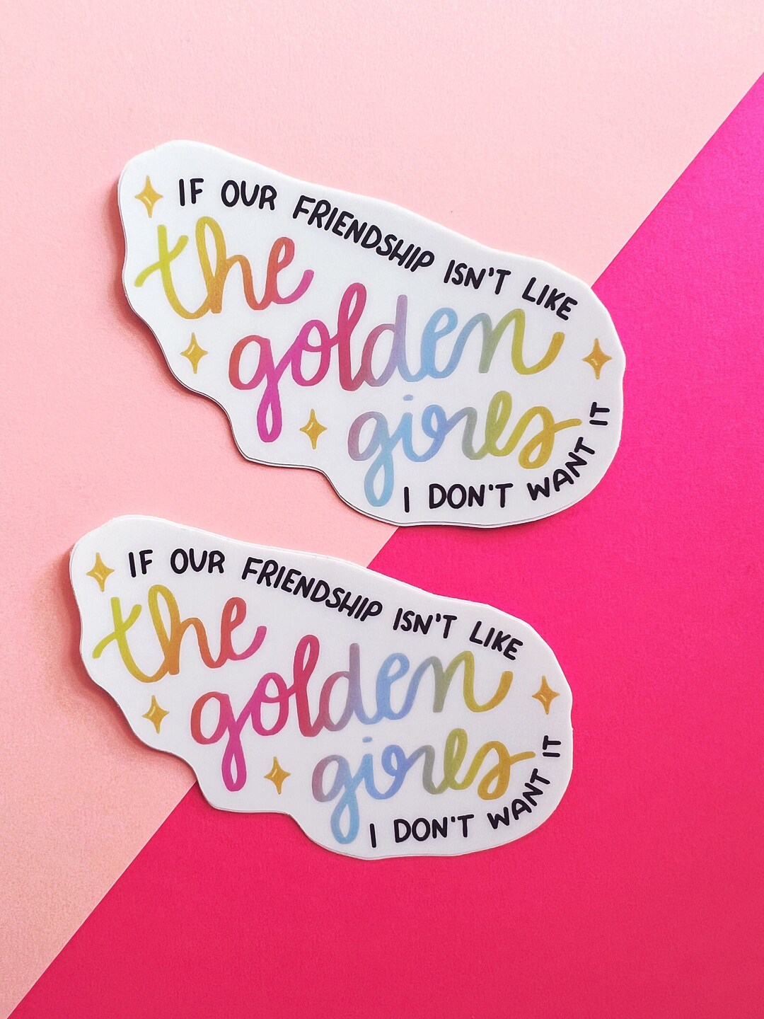 Golden Girls Friendship Sticker Hydro Flask Sticker Small Gift Golden ...