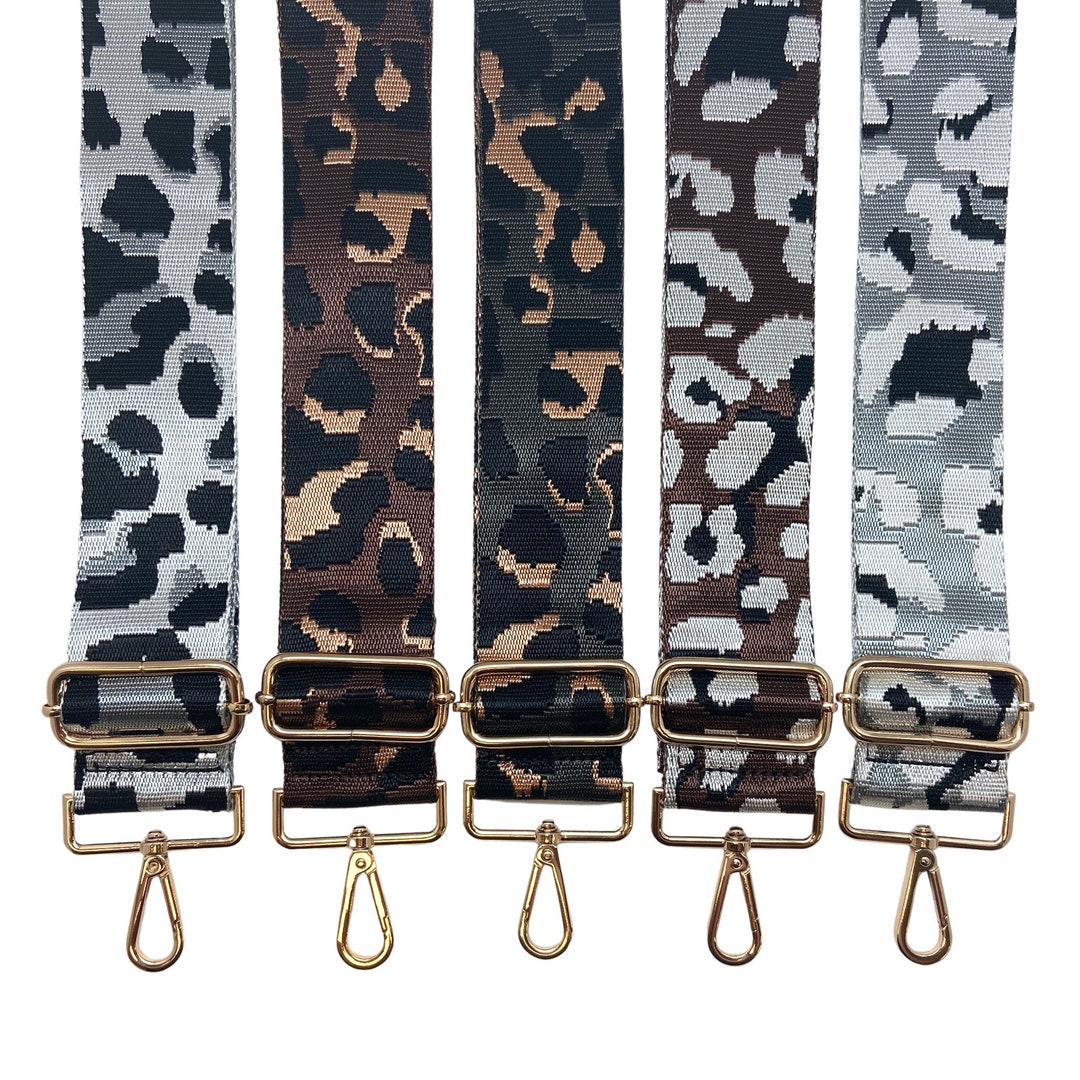 Woven Canvas Purse Strap - Leopard | Game Day | Crossbody | Guitar ...