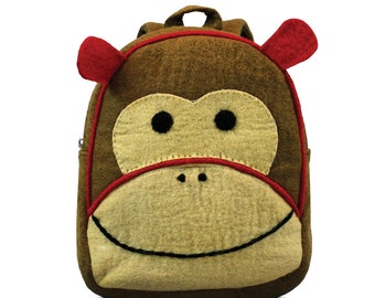 Monkey Backpack - Etsy
