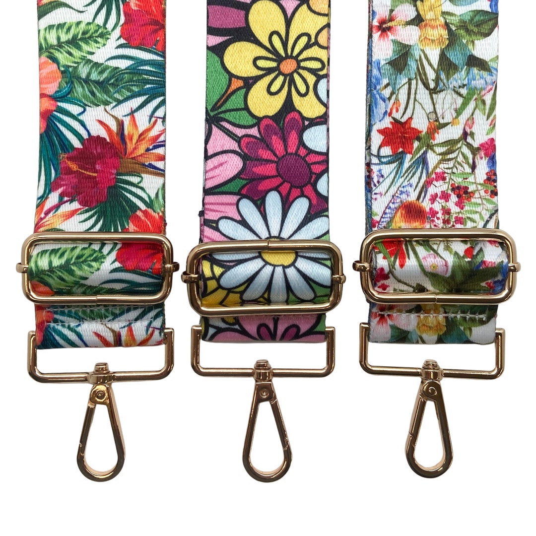 Floral Purse Straps | Game Day | Crossbody | Guitar | Messenger | Bag ...