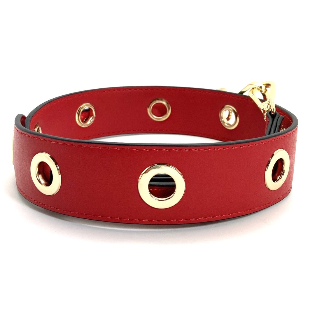 Red Purse Strap With Grommets - Etsy