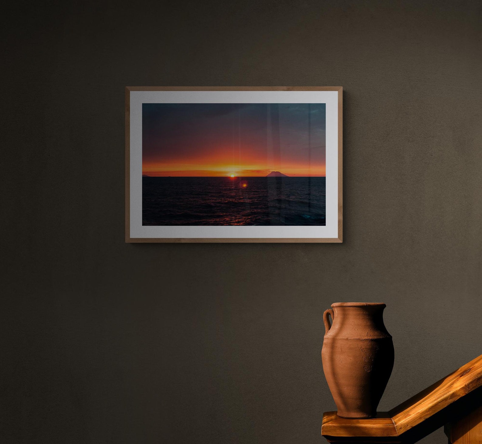 Sunset at the Aeolian Islands, Fine Art Photographic Print, Wall Decor ...