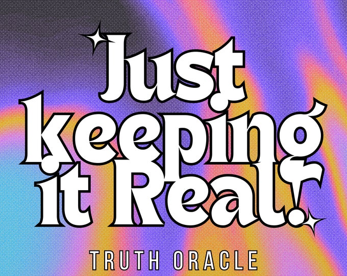 Just Keeping It Real! Truth Oracle Deck - Etsy