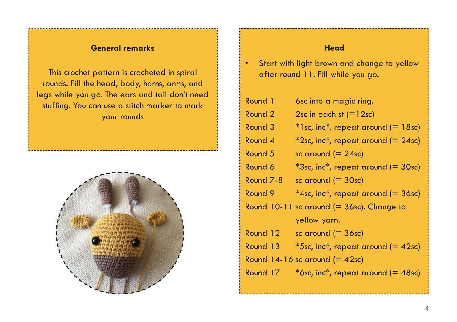 Giraffe Crochet Pattern - Stuffed Animal / Plush Toy - Etsy