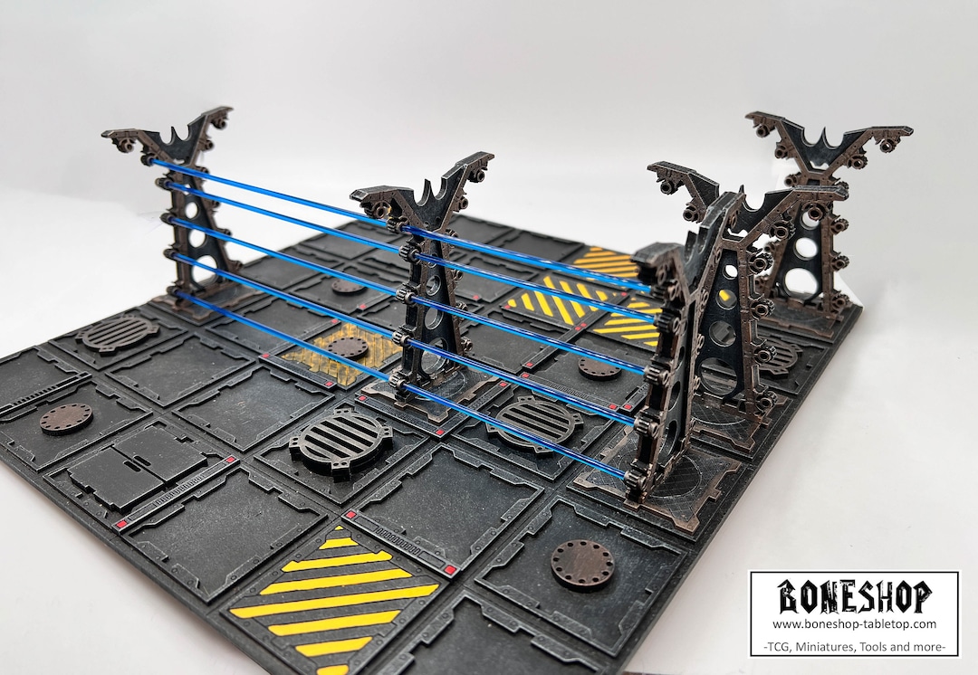 Tabletop Terrain Barricades containment Field Laser Fence Containment ...